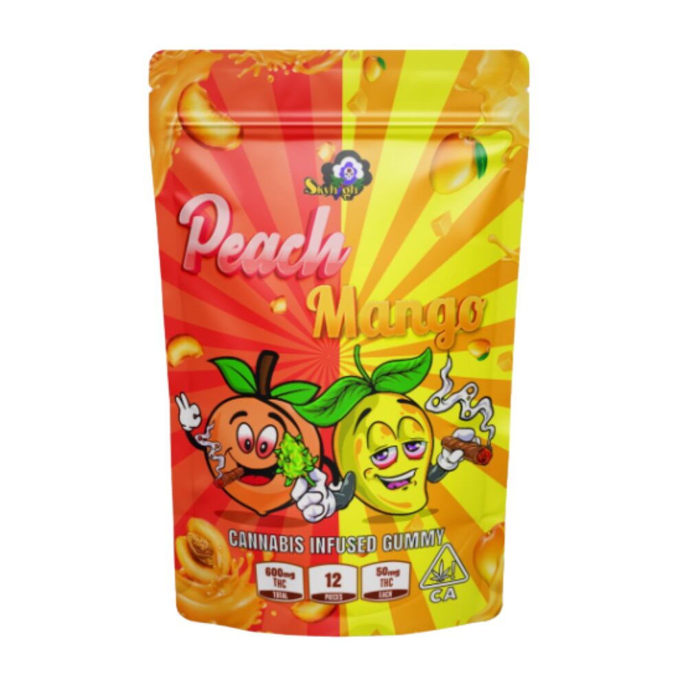 Sky High Edibles - Peach Mango Gummies - 600mg THC