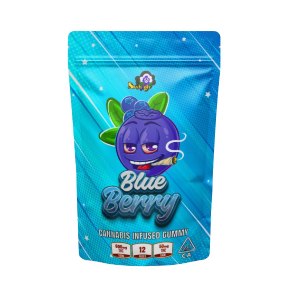 Sky High Edibles - Blueberry Gummies - 600mg THC